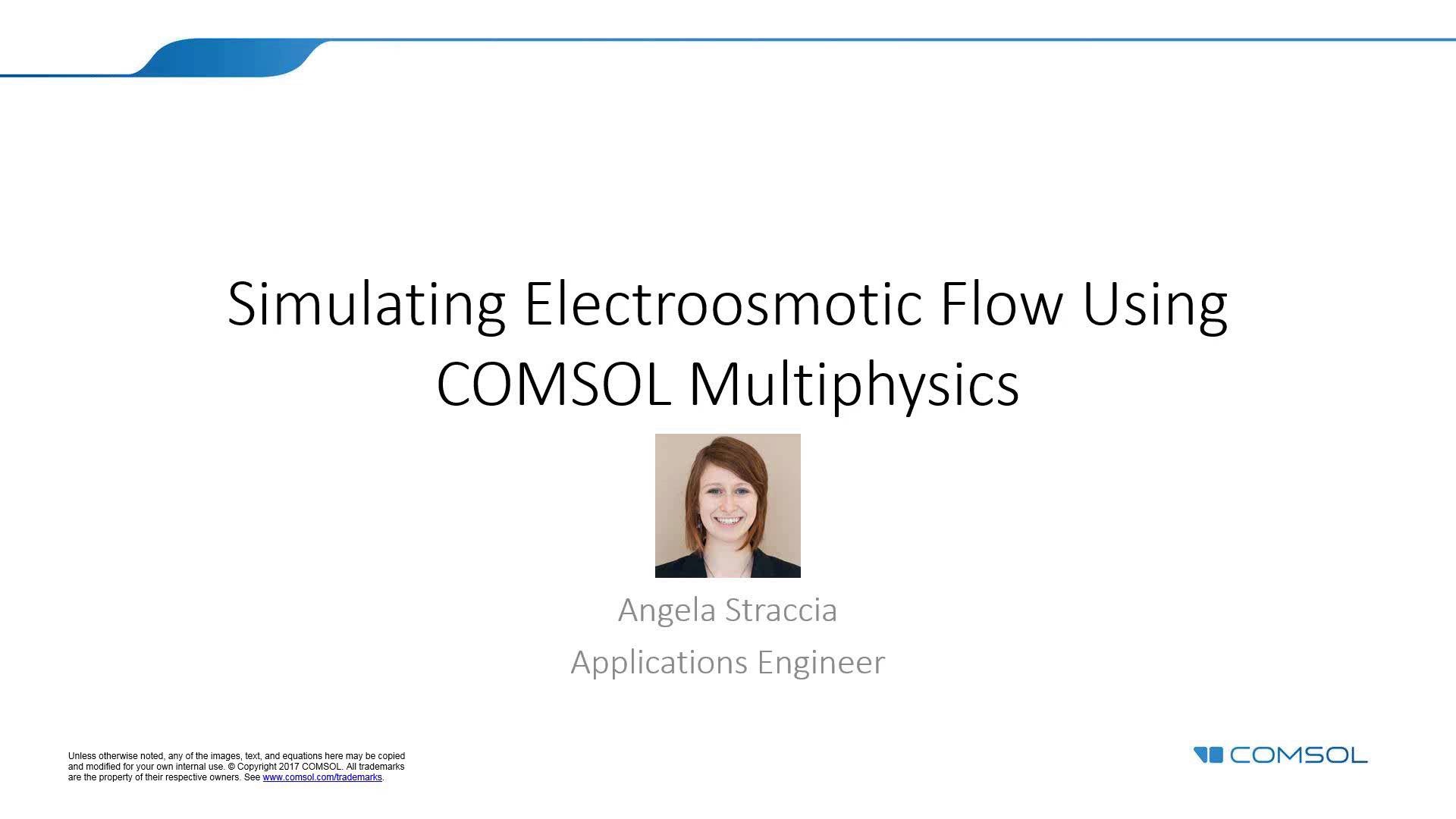 Simulating Electroosmotic Flow with the Microfluidics Module