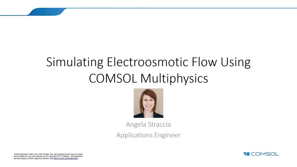 Simulating Electroosmotic Flow with the Microfluidics Module
