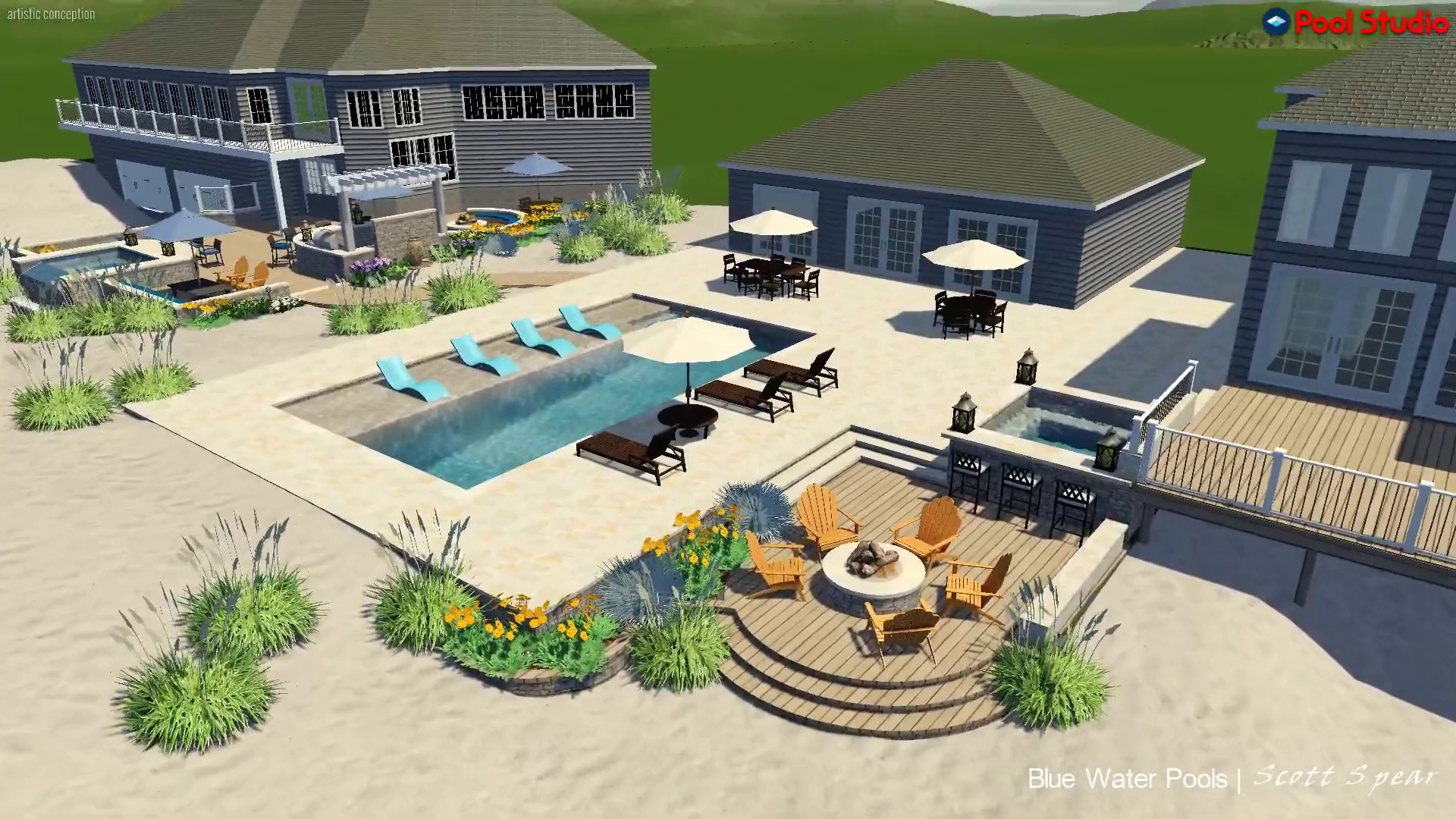 Pool Design Services in West Michigan | Premier Pool Builder | Blue Water