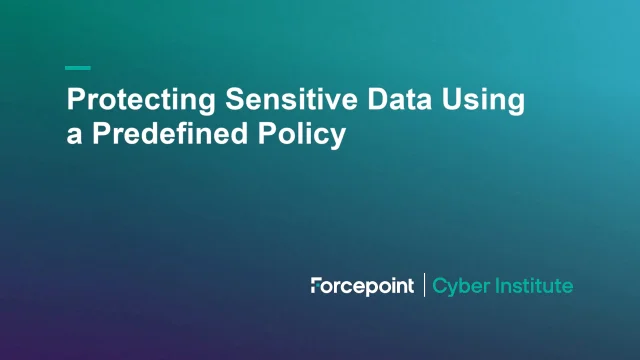 Forcepoint Cyber Institute Forcepoint Cyber Institute