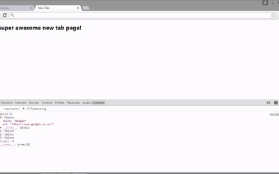 Building a Chrome Extension - Overriding a Built-In Page