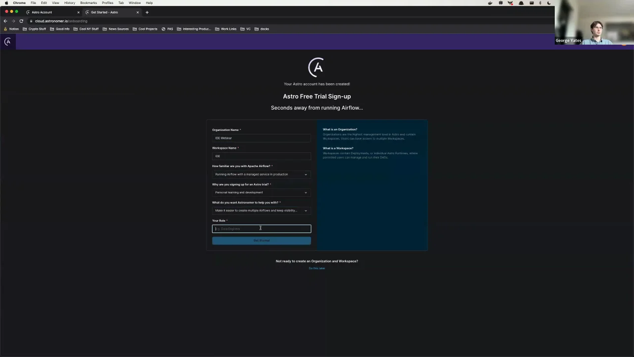 Astro Cloud IDE: Write data pipelines with no Airflow setup - Video
