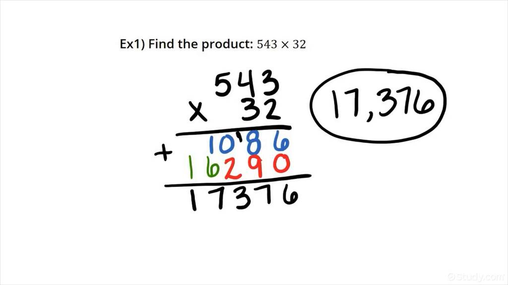 How To Multiply Large Numbers With Regrouping Algebra Study