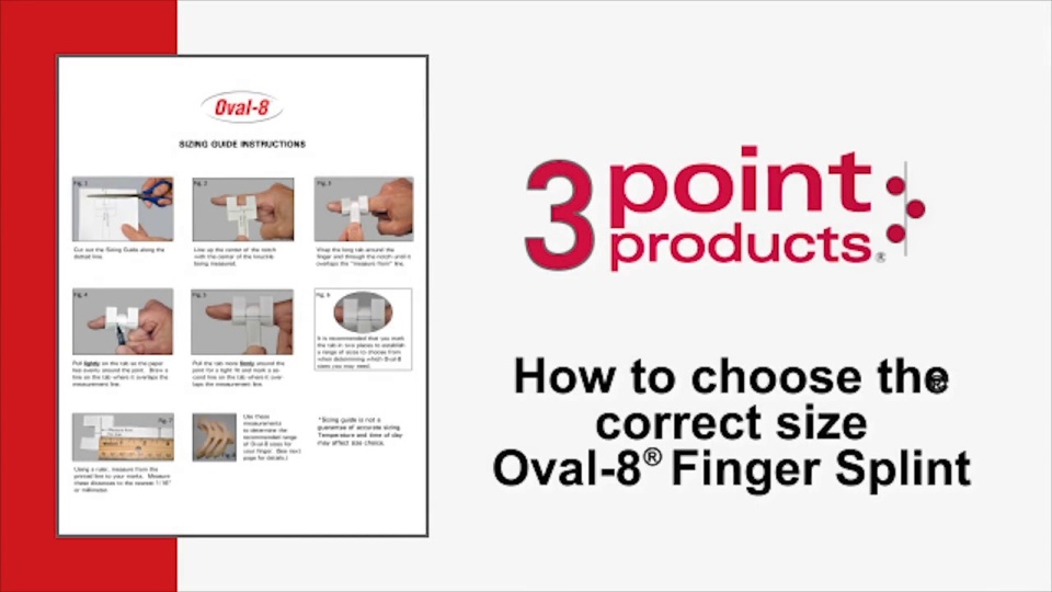 How to adjusting Oval-8 finger splints | 3-Point Products Video
