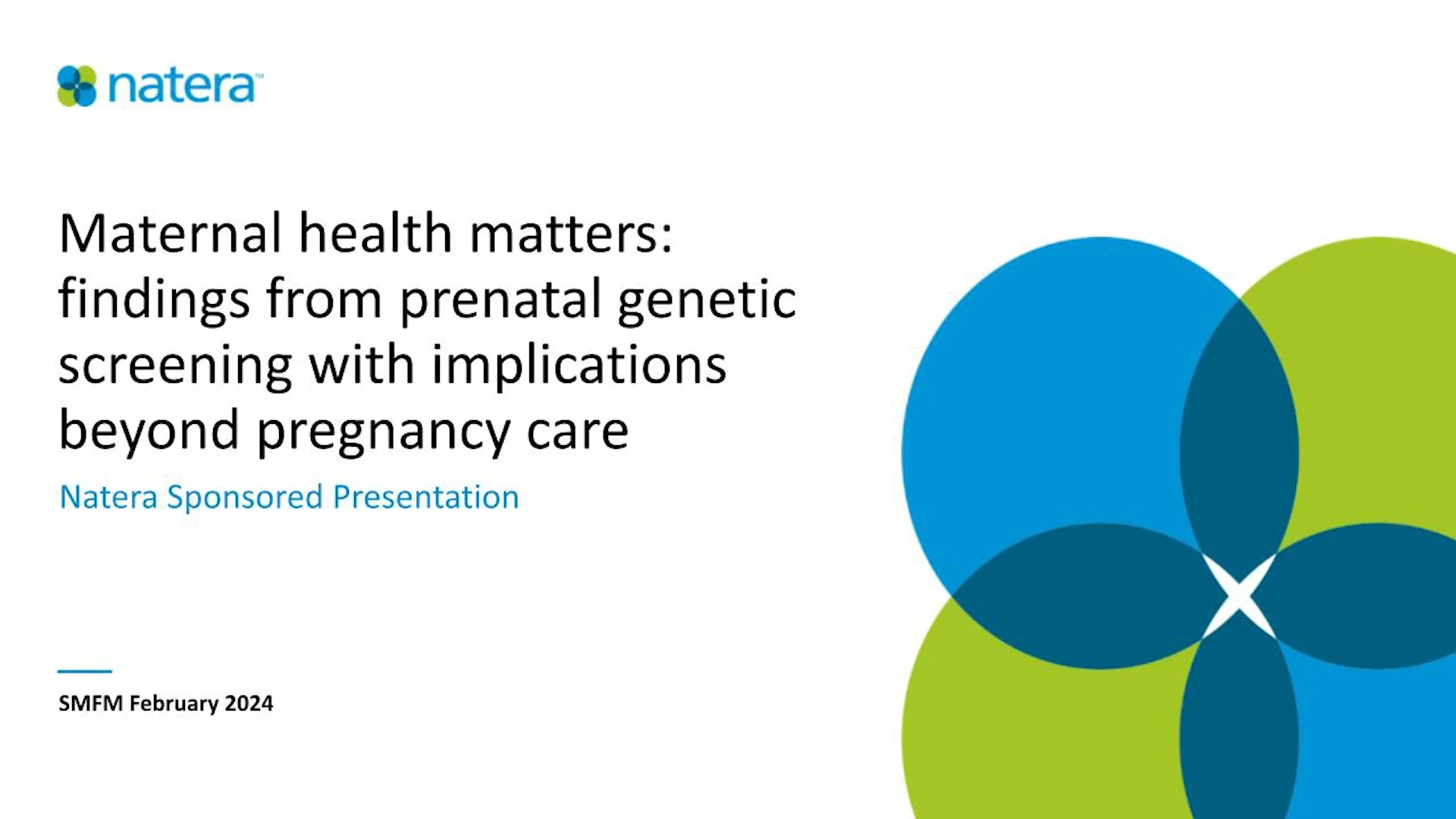Maternal health matters: findings from prenatal genetic screening with ...
