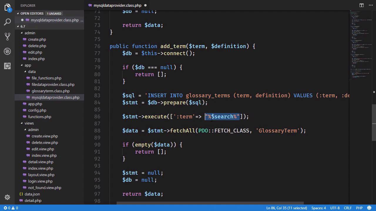 Php Fundamentals Editing And Deleting Data