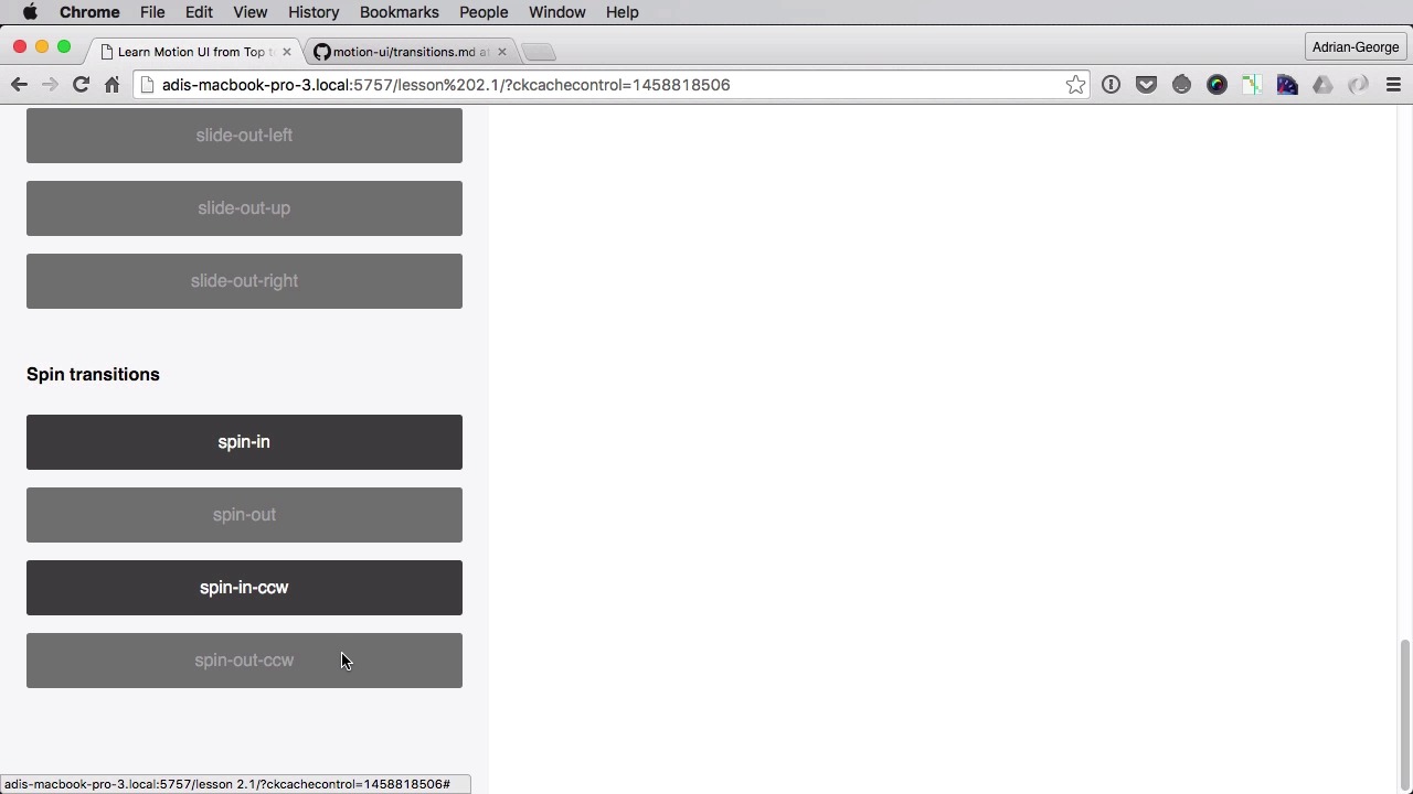 Learn Motion UI From Top to Bottom - Transitions