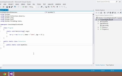 Advanced C# - Extension Methods