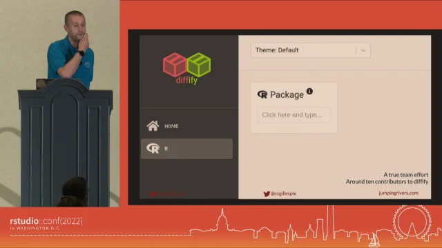 rstudio::conf 2022 Talks - Comparing package versions with Diffify - RStudio