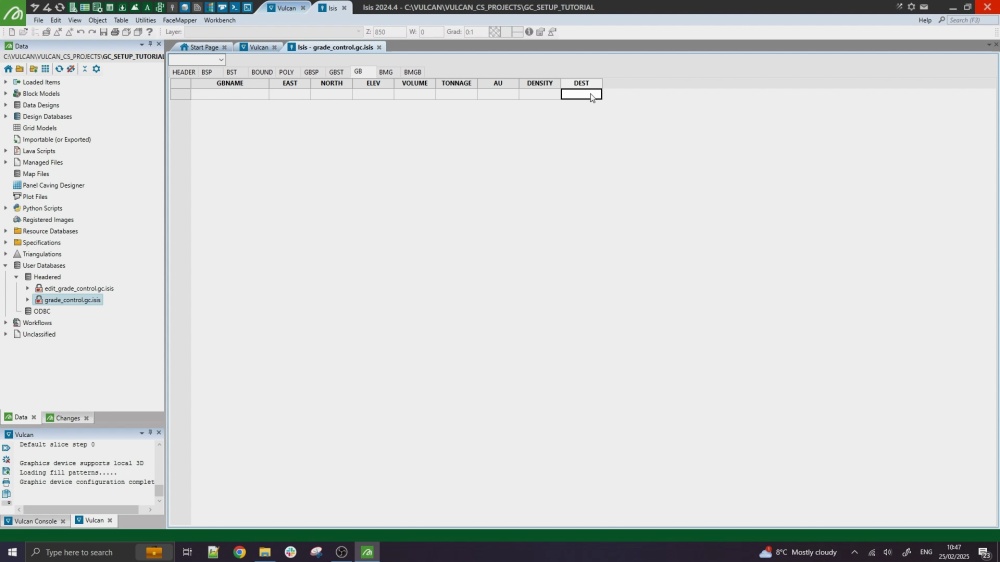 Maptek - How to activate Grade Control tools in Vulcan