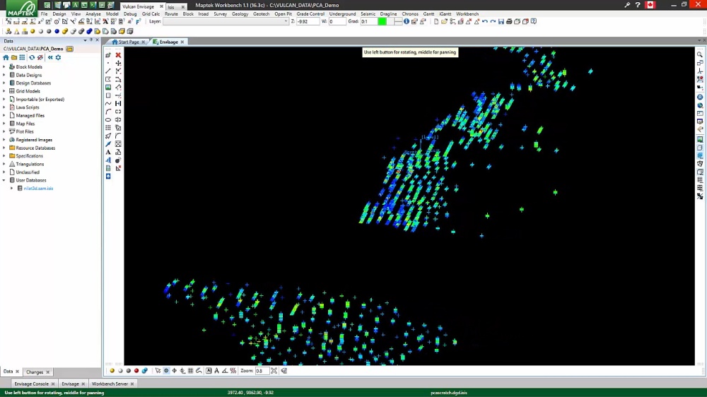 Maptek - Vulcan 10 Principal Component Analysis