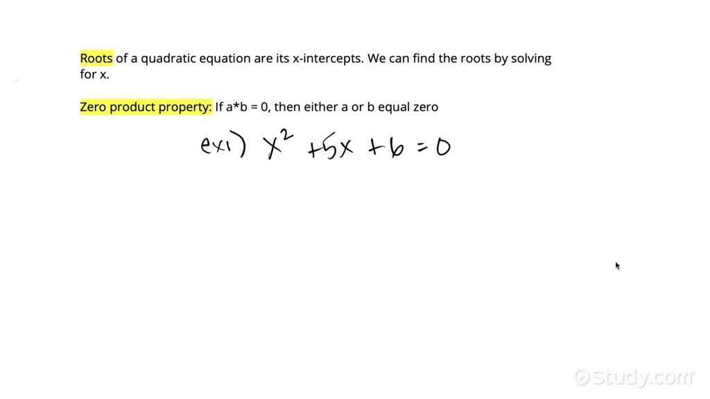 Finding the Roots of a Quadratic Equation with a Leading Coefficient of ...