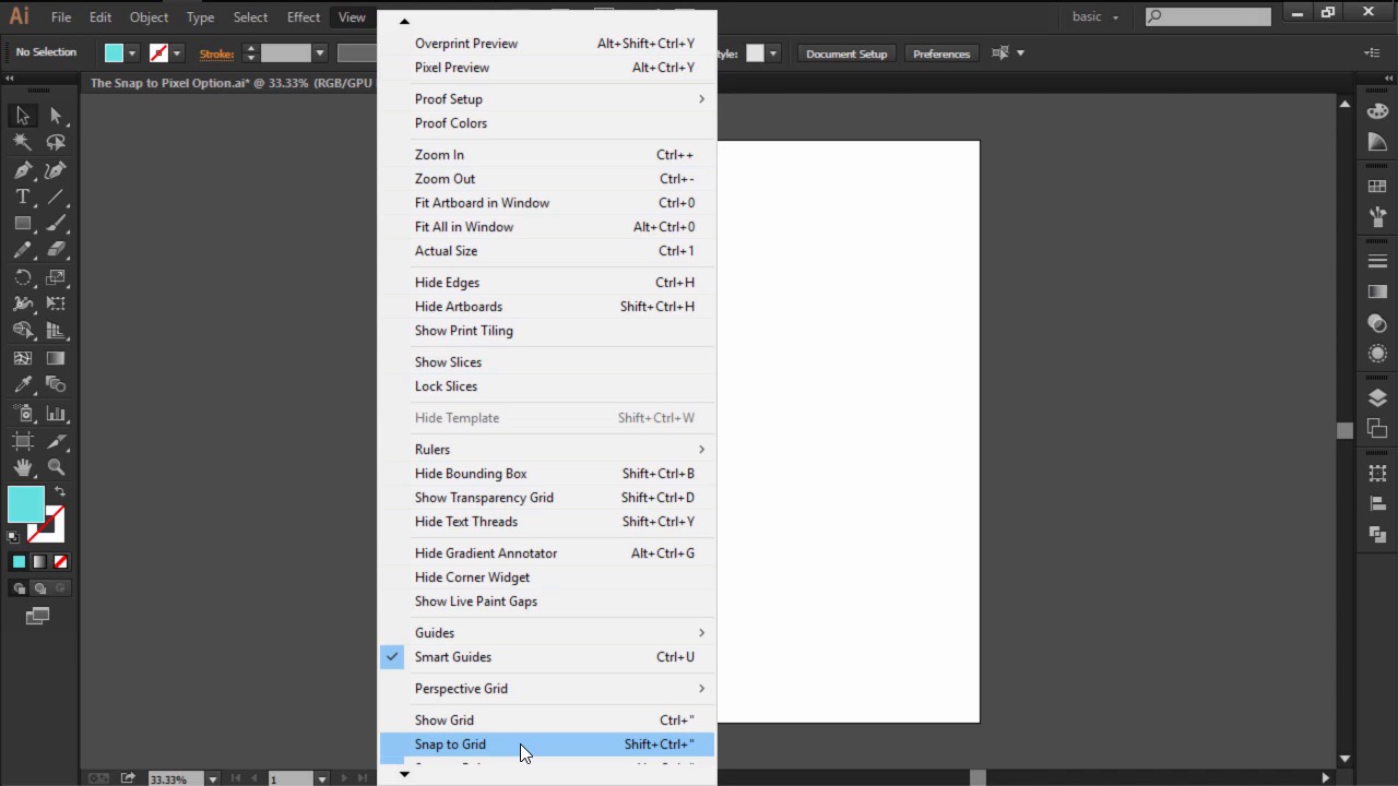 Illustrator In 60 Seconds The Snap To Pixel Option Envato Tuts 