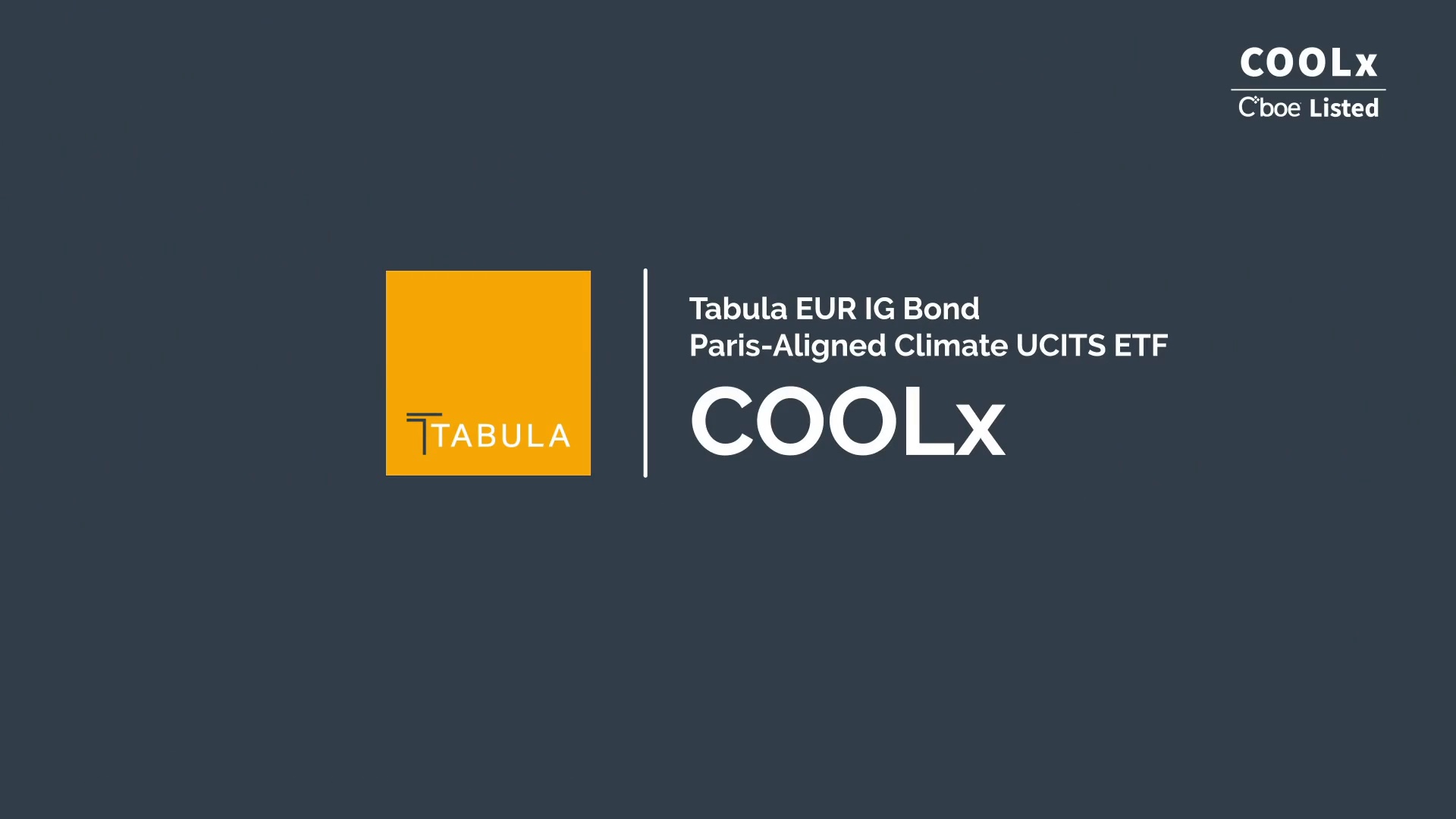 Investors Education Behind the Ticker: Tabula EUR IG Bond and Paris-Aligned Climate UCITS ETF ...