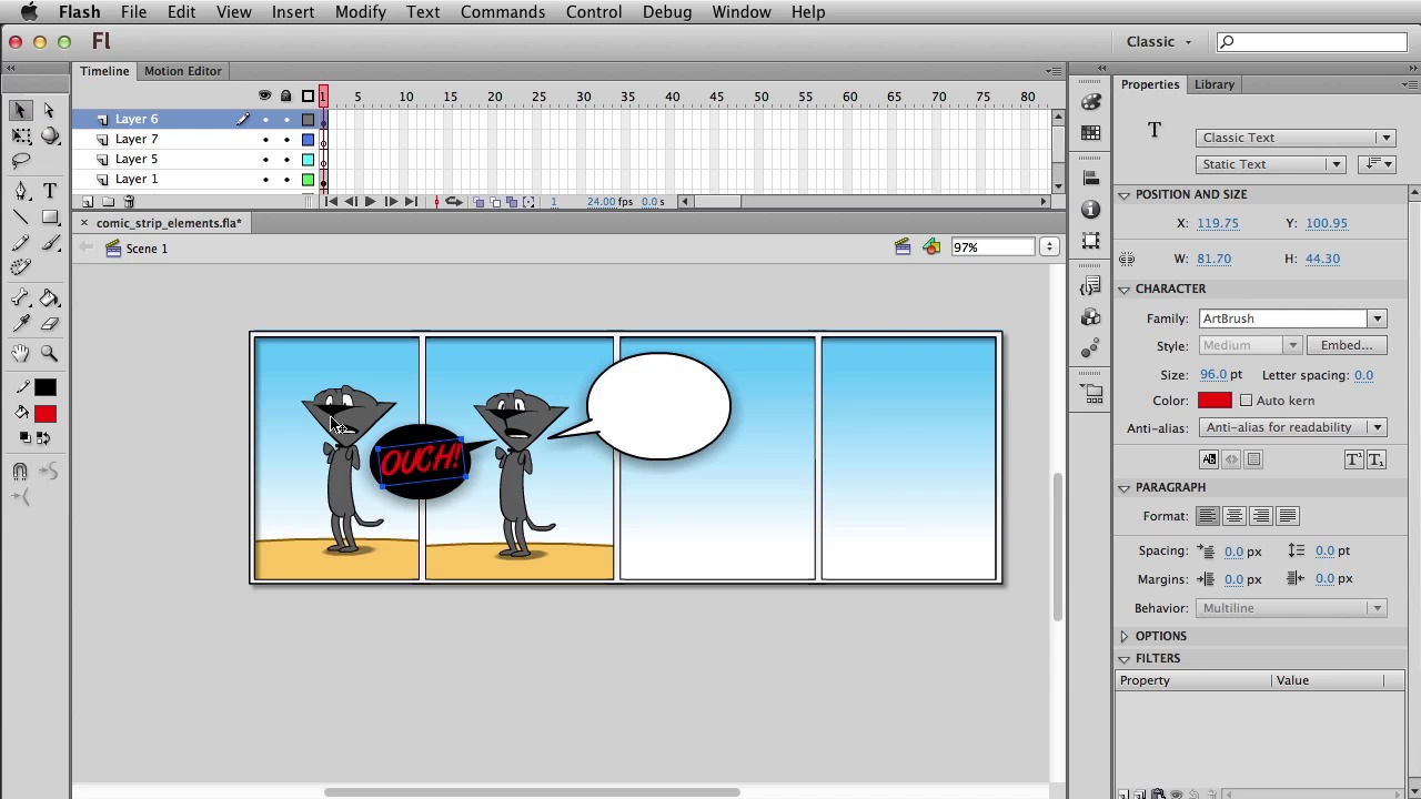 Introduction to Cartooning - Comic Strip Elements