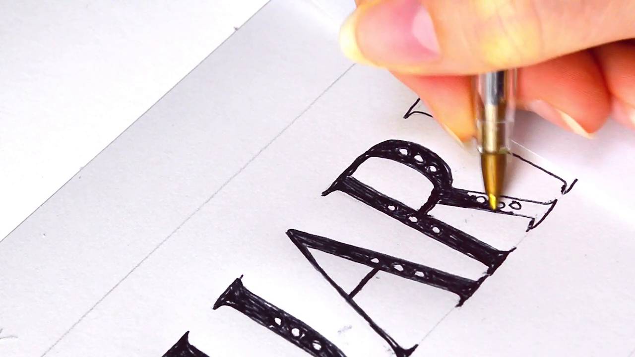 Hand Lettering for Beginners - Creating a Cohesive Piece