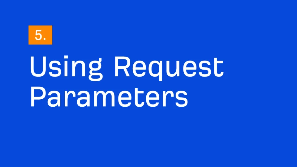 Using request parameters