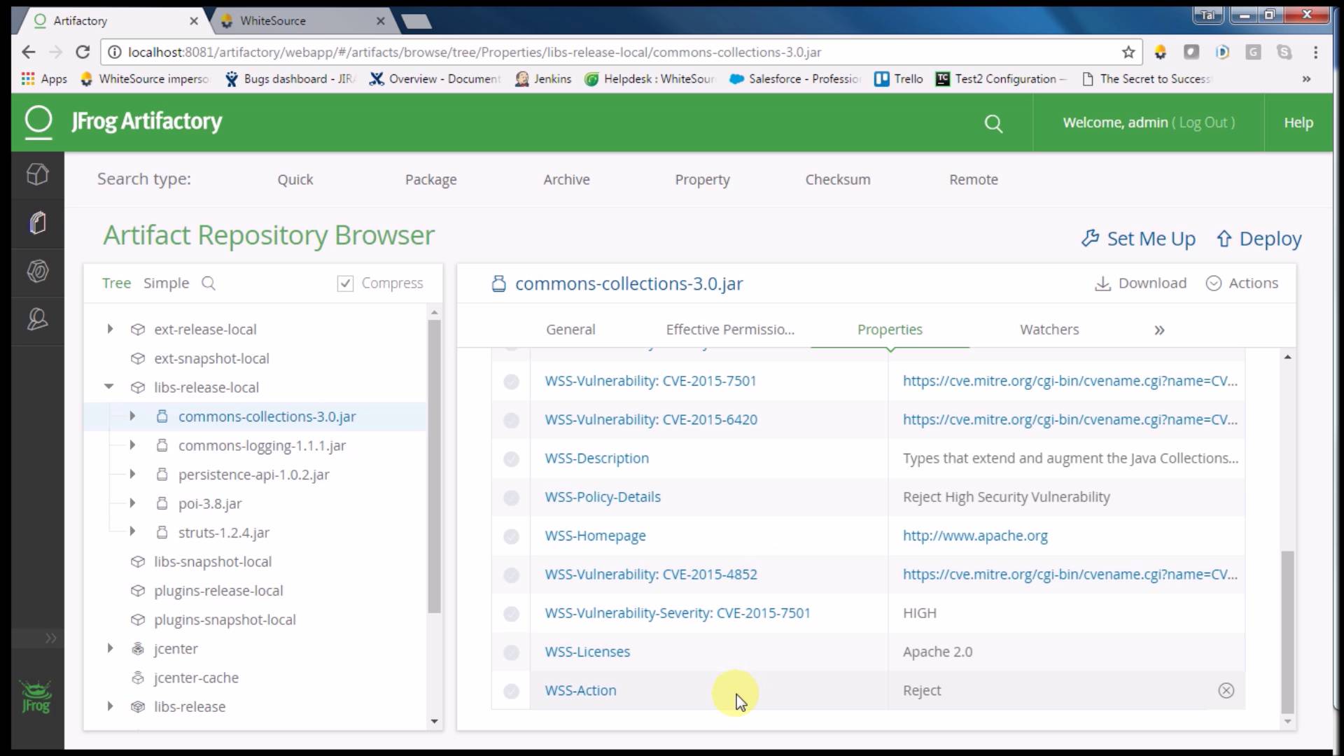 JFrog Artifactory Integration