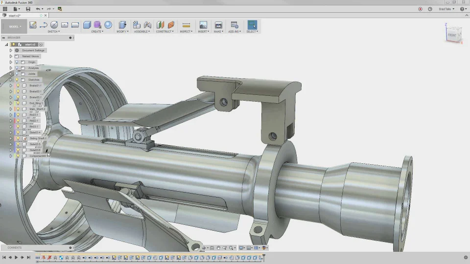Fusion 360 Help | Direct modeling | Use Direct Modeling to design an in-context model | Autodesk