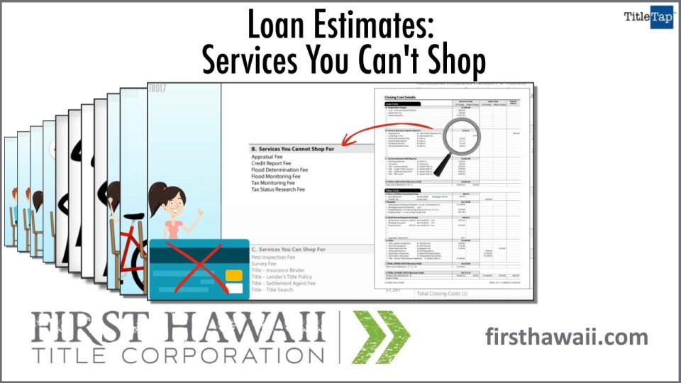 Understanding Your Loan Estimate: Services You Cannot Shop For ...