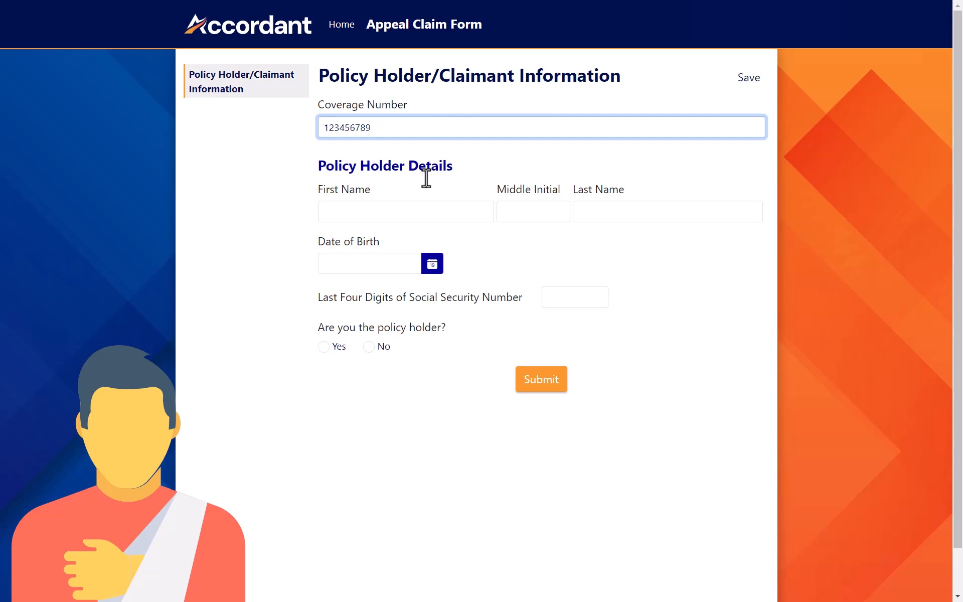 Insurance Claim Appeal Form with SmartIQ
