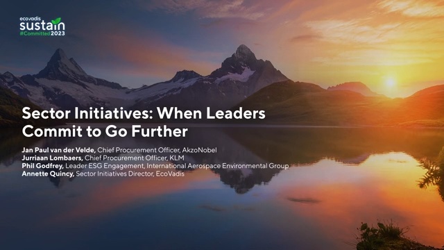 Sector Initiatives: When Leaders Commit to Go Further | EcoVadis