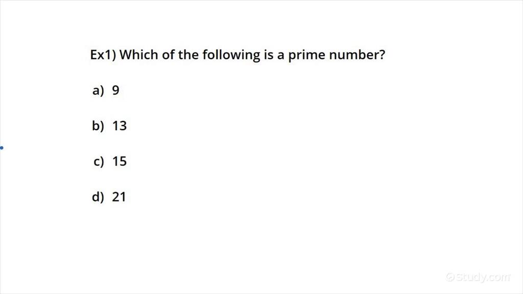 How to Identify Prime & Composite Numbers | Algebra | Study.com