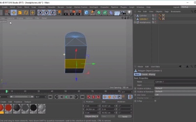 Create Turntable Animations With Cinema 4D - Basic Modelling