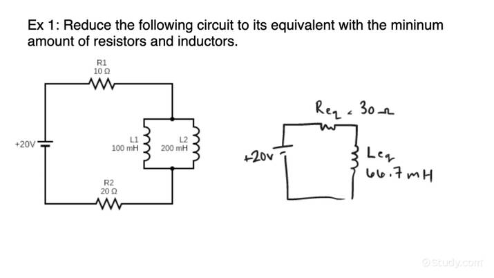 Reducing a Circuit of Resistors & Inductors to its Equivalent with the ...