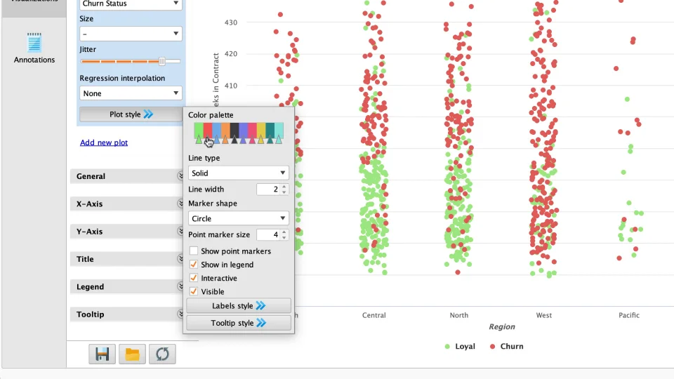 Data Visualization - Plot Style & Settings | RapidMiner Studio Data Visualization - Plot Style & Settings | RapidMiner Studio