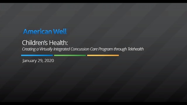 Creating a Virtually Integrated Concussion Care Program through Telehealth | Amwell Reources