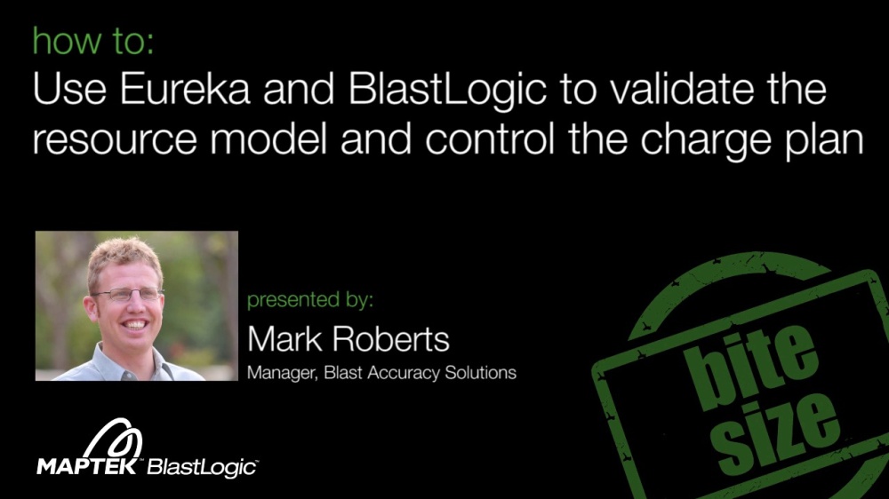 Maptek - How to: Use Eureka and BlastLogic to validate the resource ...