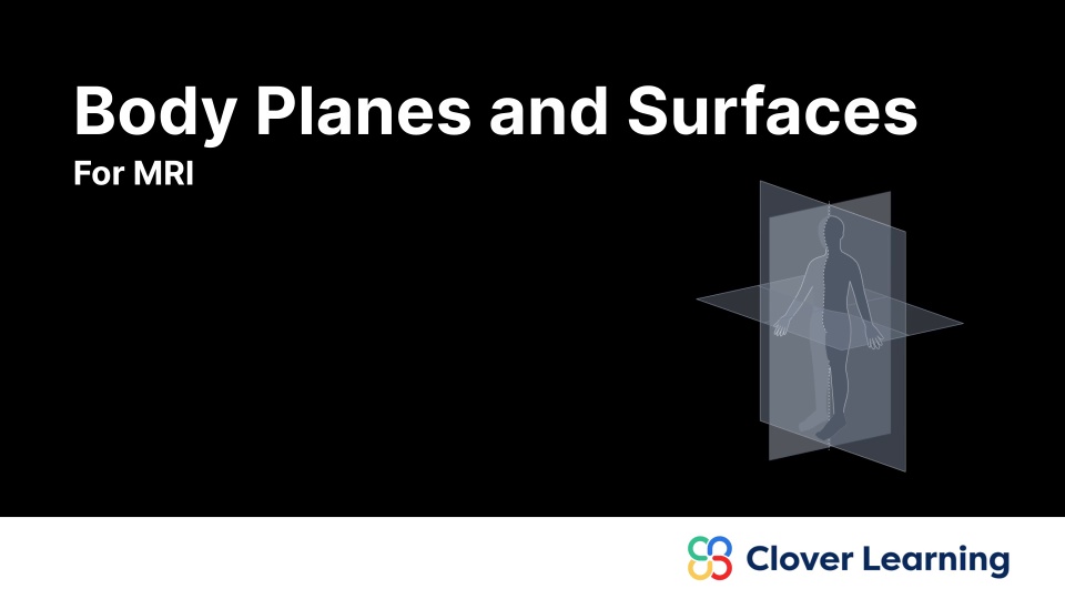 MRI: Body Planes and Surfaces | Video Lesson | Clover Learning