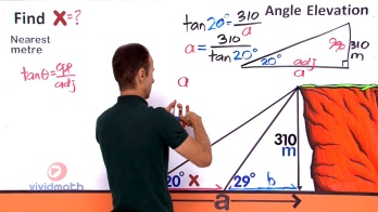 Angle of Elevation: Word Problem #2 | VividMath — US