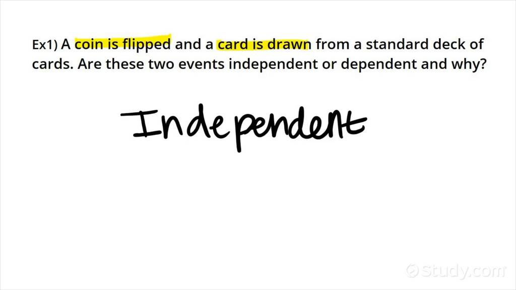Identifying Independent Events Given Descriptions of Experiments ...