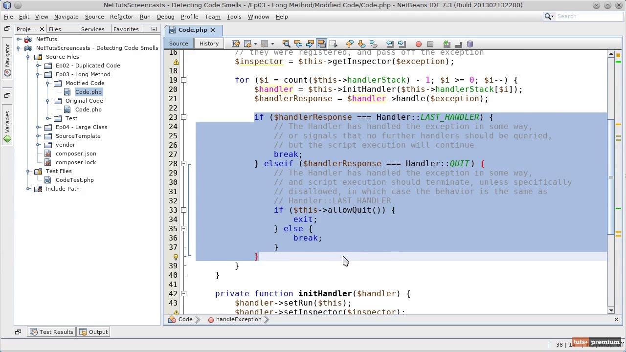 Detecting Code Smells Long Method