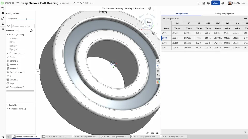 3D CAD Configurations for Products & Parts