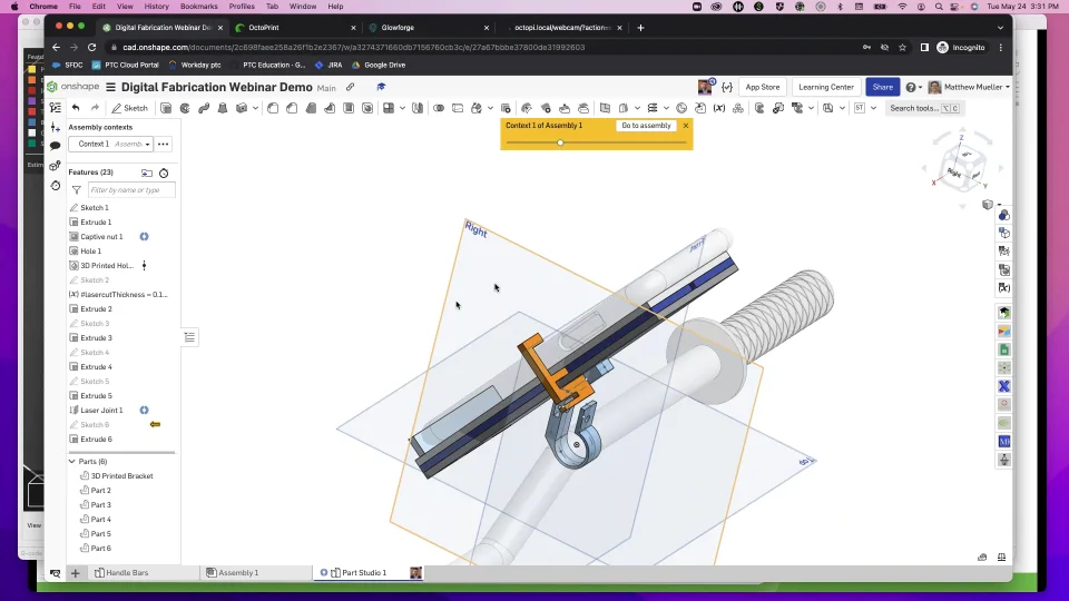 Designing for Digital Fabrication in Onshape