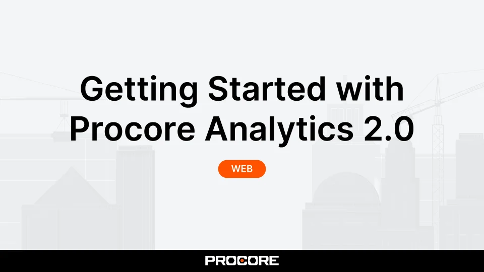 Analytics - Videos - Procore