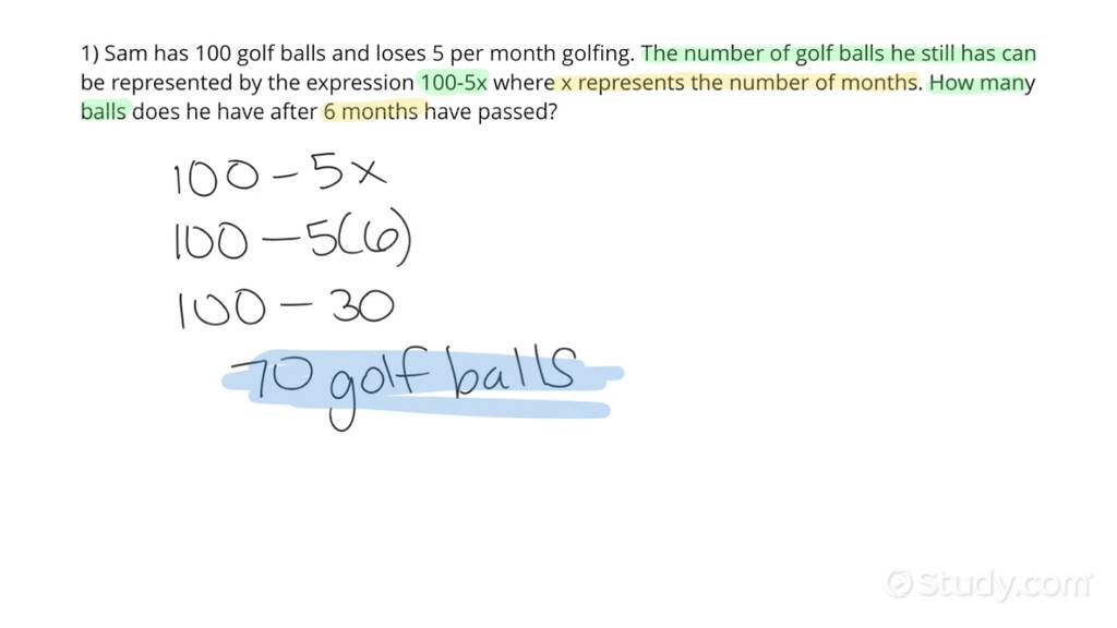 How to Solve Word Problems with Integer Expressions | Algebra | Study.com