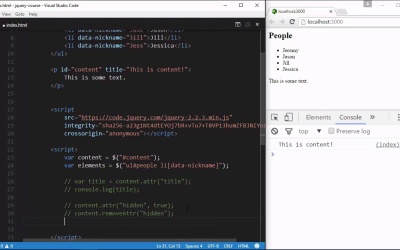Introduction to jQuery - Working With Attributes
