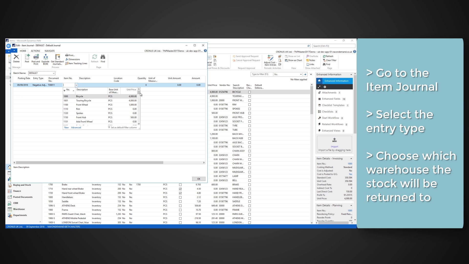 Dynamics NAV - An Overview of Inventory Adjustment