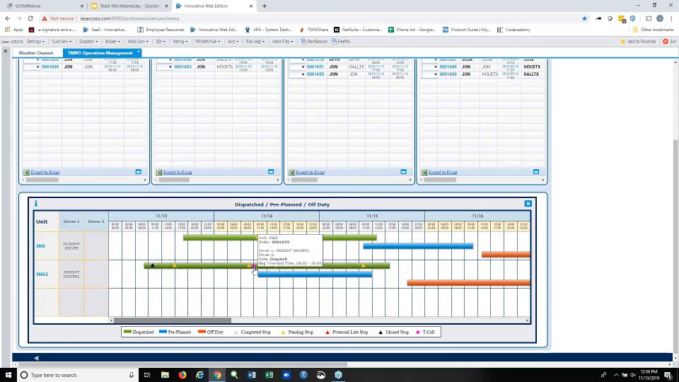Consolidating Your Ops Information Into One Screen 11.13.2019
