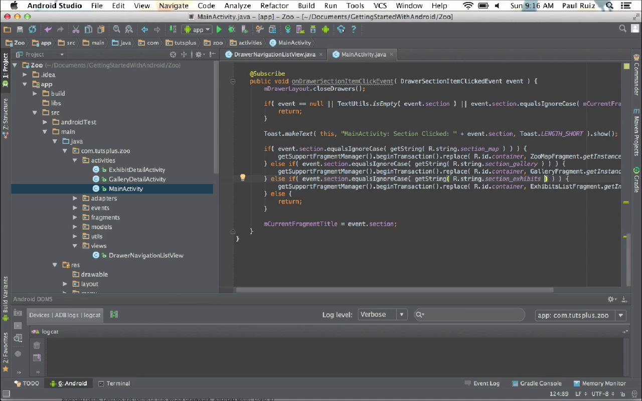 Getting Started With Android - Code Cleanup