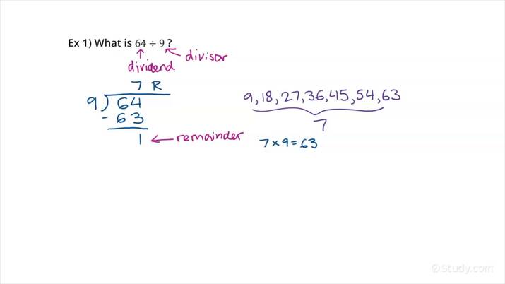 How to Divide a 2-Digit Number by a 1-Digit Number with a Remainder ...