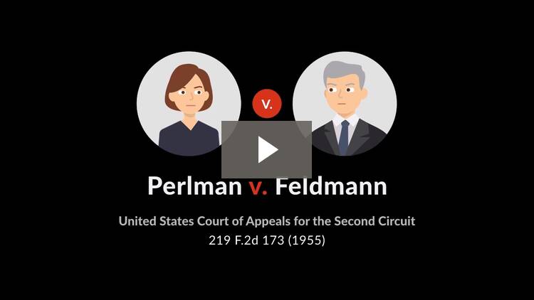 Perlman v. Feldmann - Case Brief - Quimbee