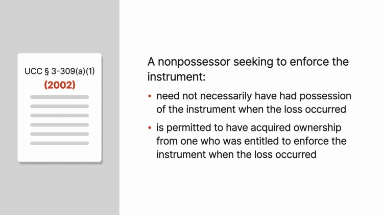 Payment Systems Videos: Enforcement of Lost, Stolen, or Destroyed ...