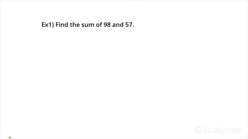 How To Add 2 digit Numbers With Regrouping Study