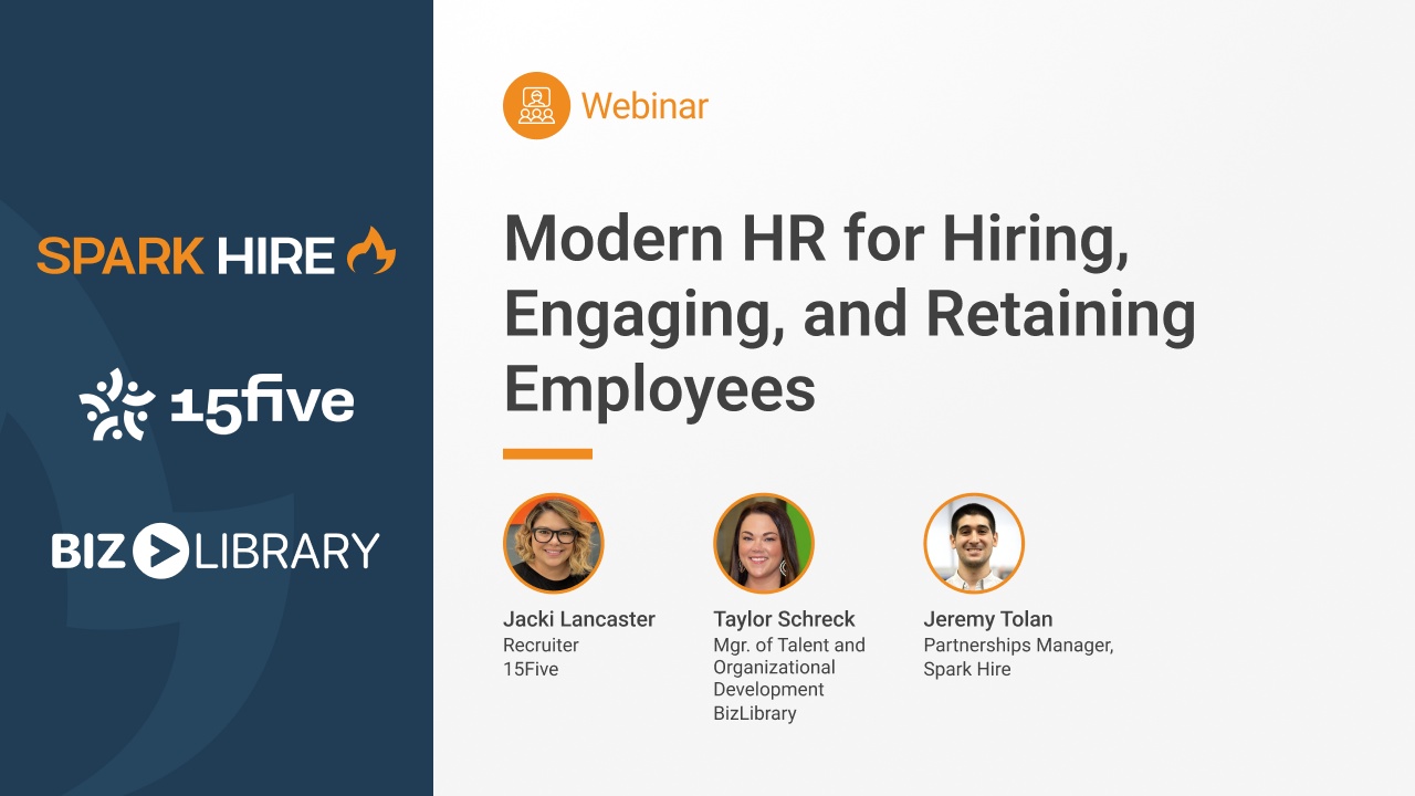 Webinar - Recording - Modern HR for Hiring, Engaging, and Retaining ...