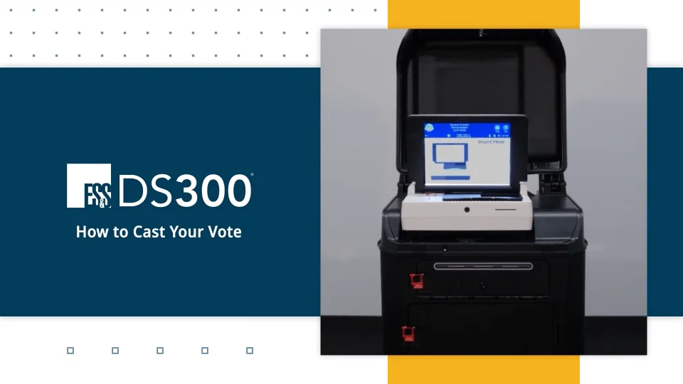 Video: DS300 How to Vote - Traditional Ballot - Election Systems & Software